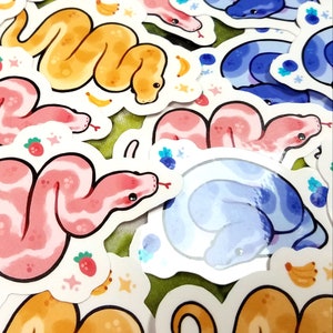 Fruit Salad Snakes Sticker Set / Cute Ball Python Stickers / - Etsy