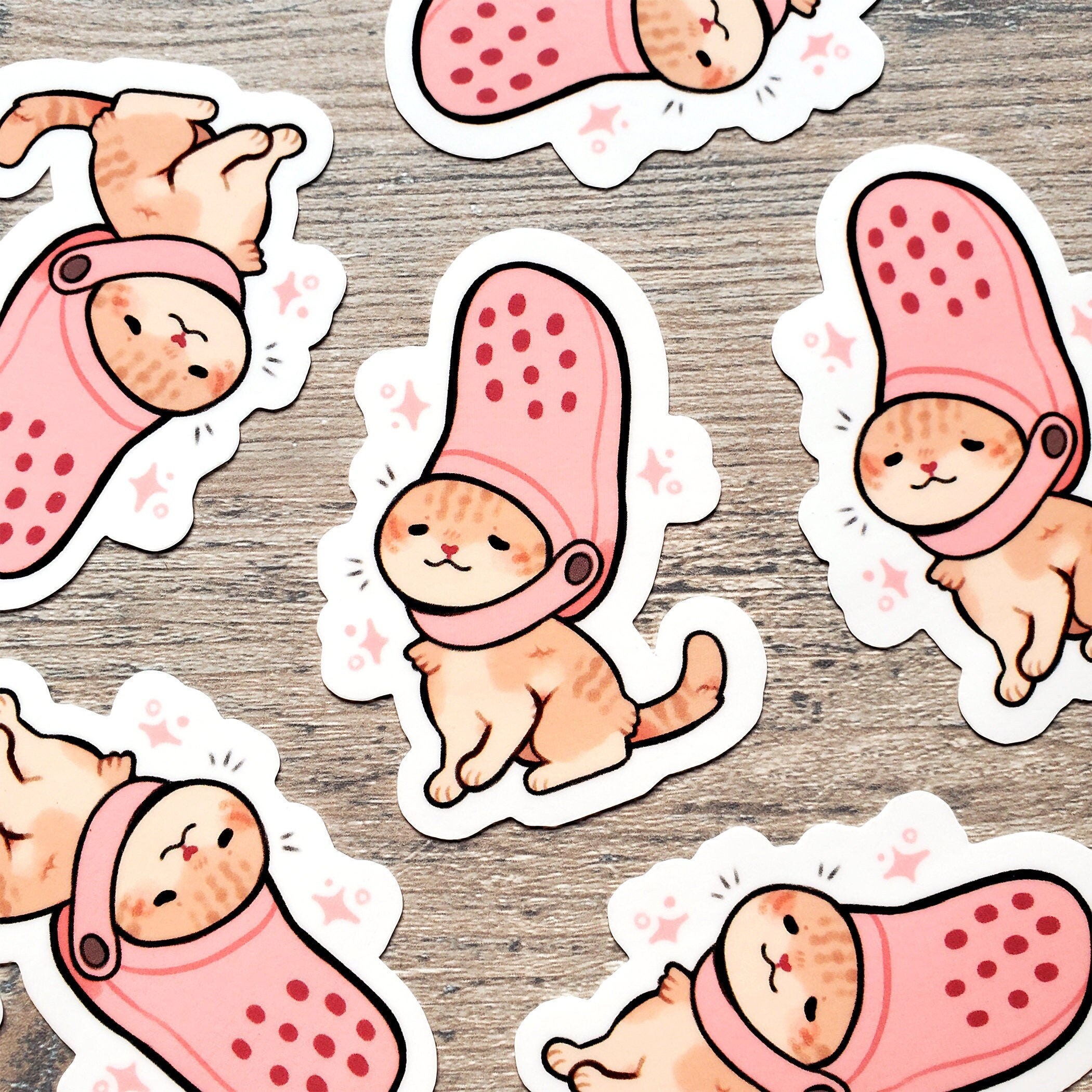 Croc King Sticker / Cat Sticker / Kitten Sticker / Cute Animal - Etsy