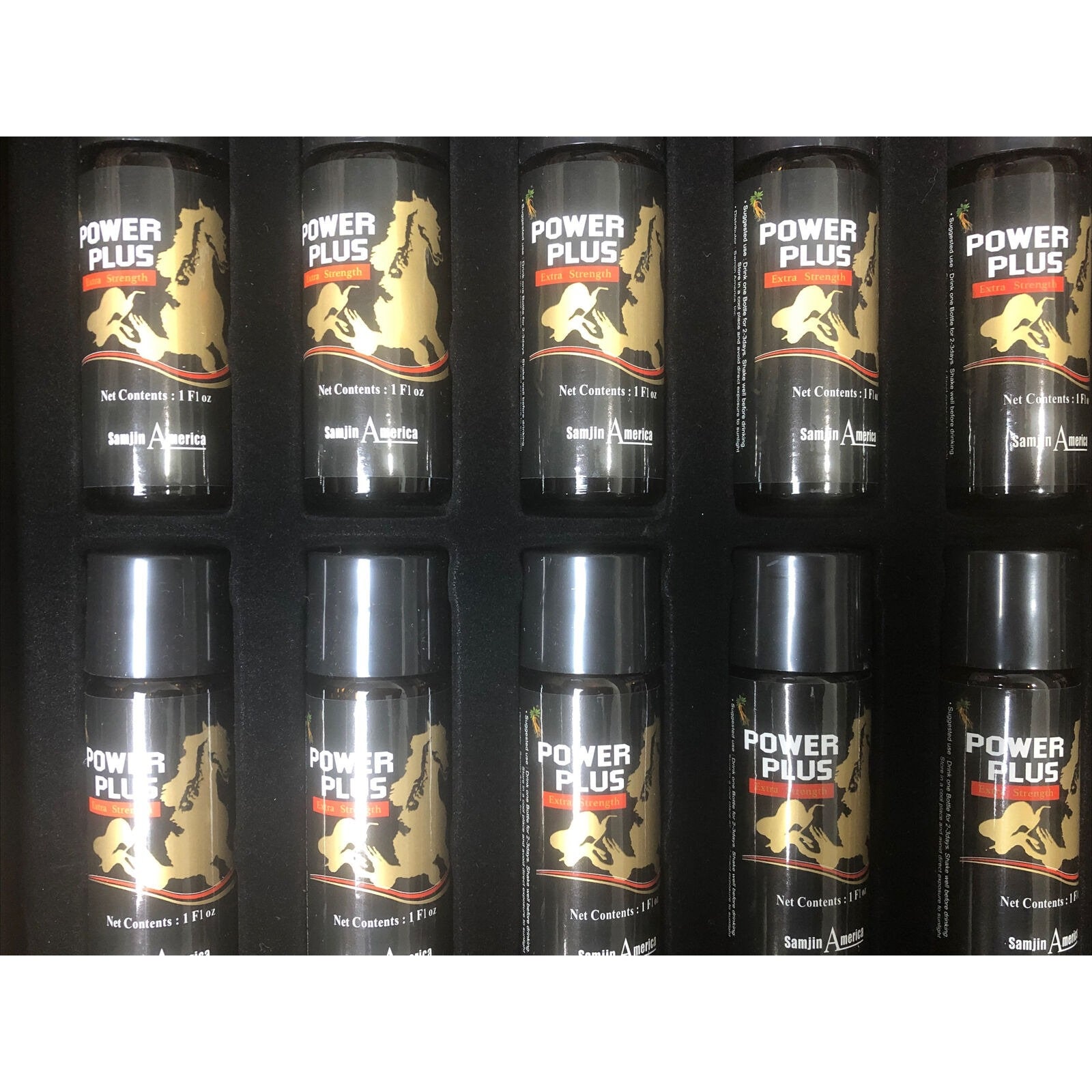 POWER PLUS Drink Ginseng Energy Herb 1oz X 10 Bottles - Etsy