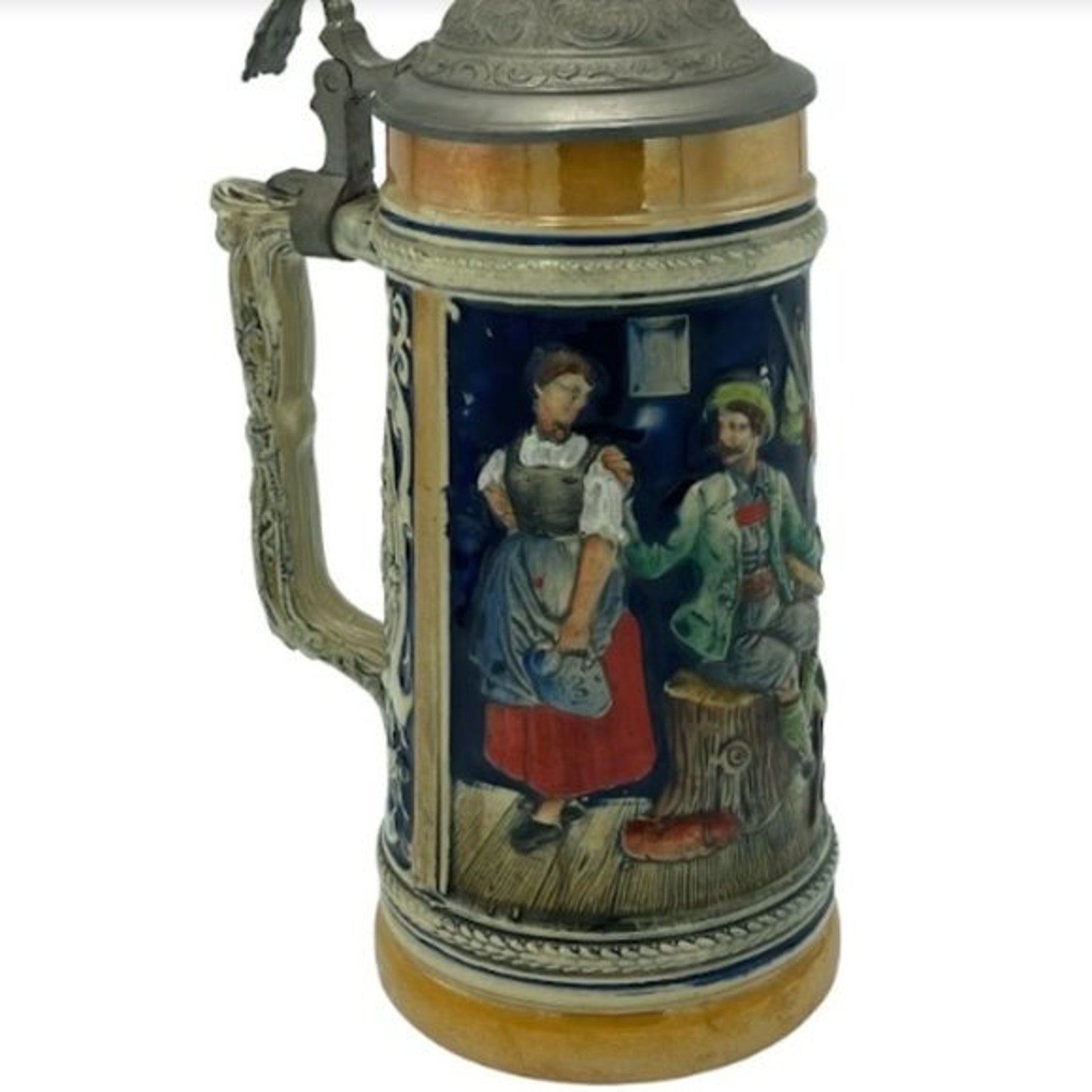 Vintage German Beer Stein Mug Original Gerz Hand Painted Home - Etsy