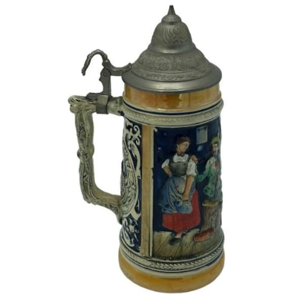Vintage German Beer Stein Mug Original Gerz Hand Painted Home - Etsy