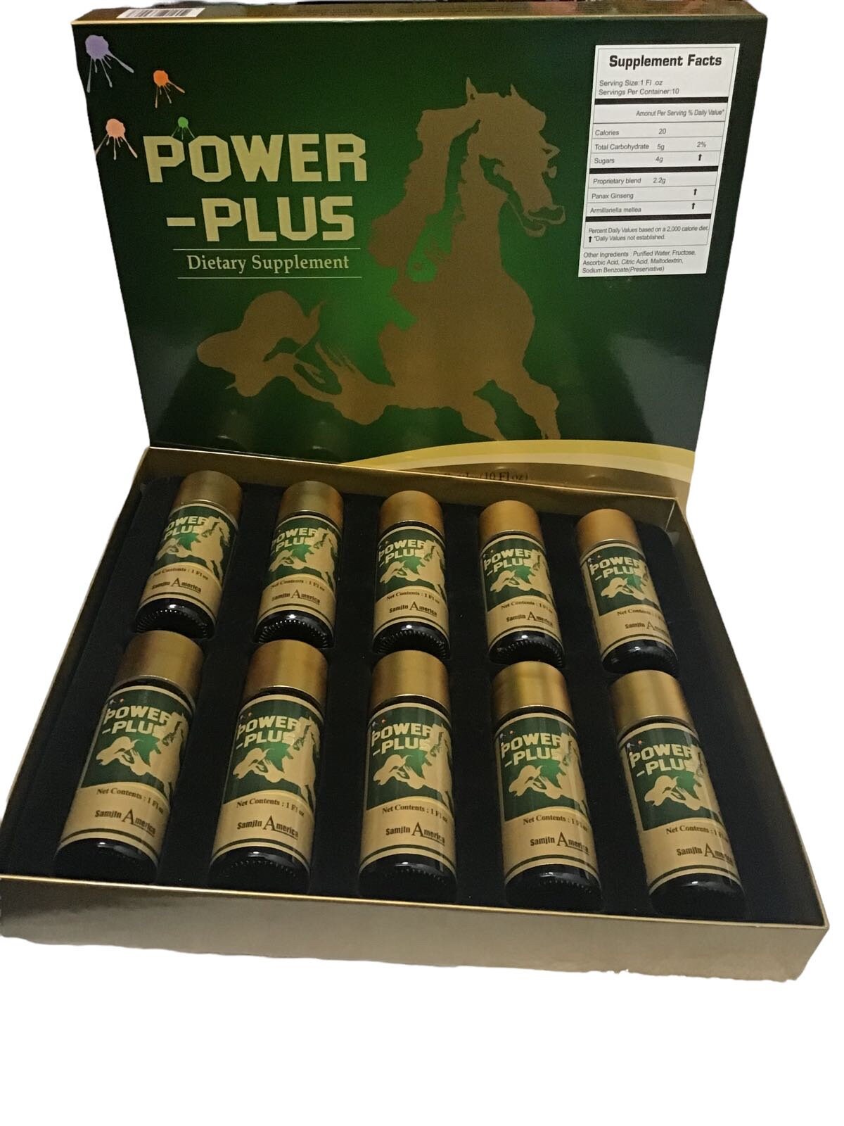 POWER PLUS Drink PANAX Ginseng Energy Natural Herb 1oz X 10 Bottles - Etsy