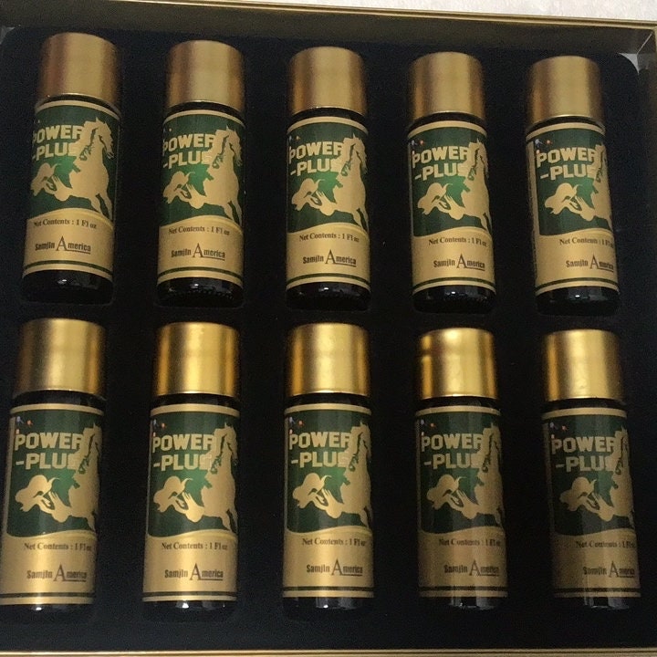 POWER PLUS Drink PANAX Ginseng Energy Natural Herb 1oz X 10 Bottles ...