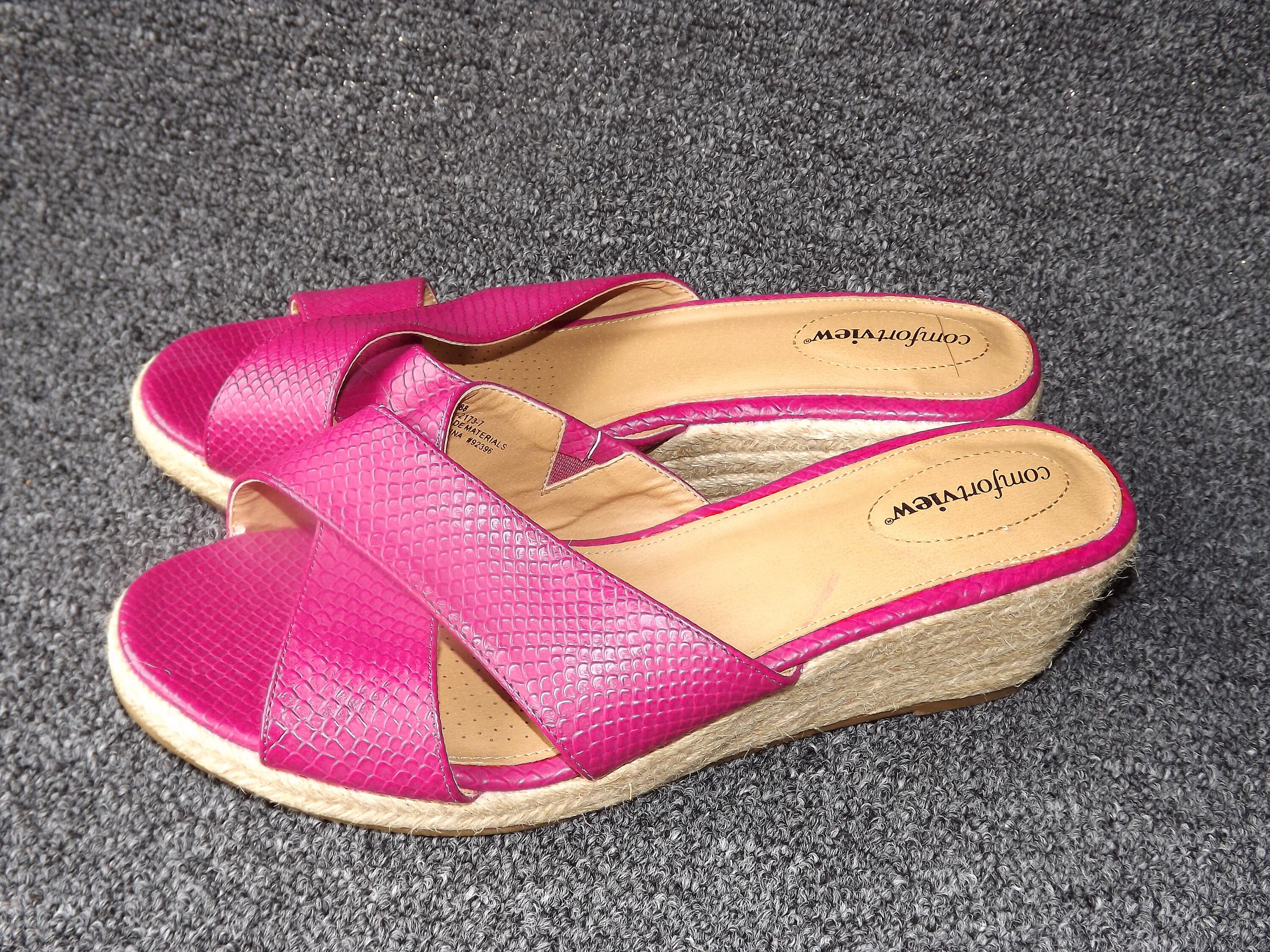 Hot Pink Wedge Heels