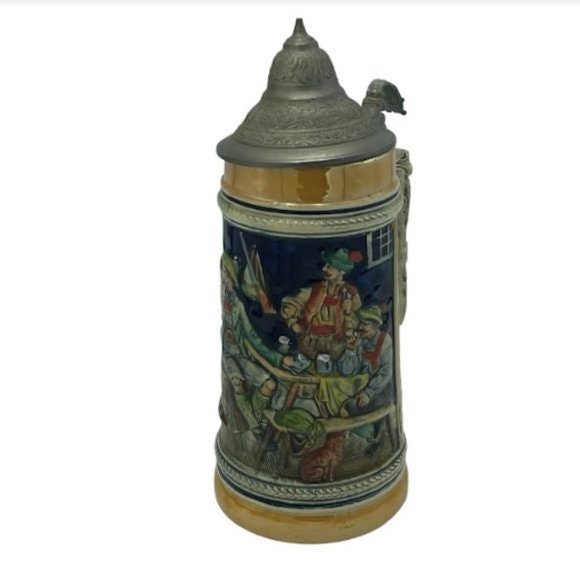 Vintage German Beer Stein Mug Original Gerz Hand Painted Home - Etsy
