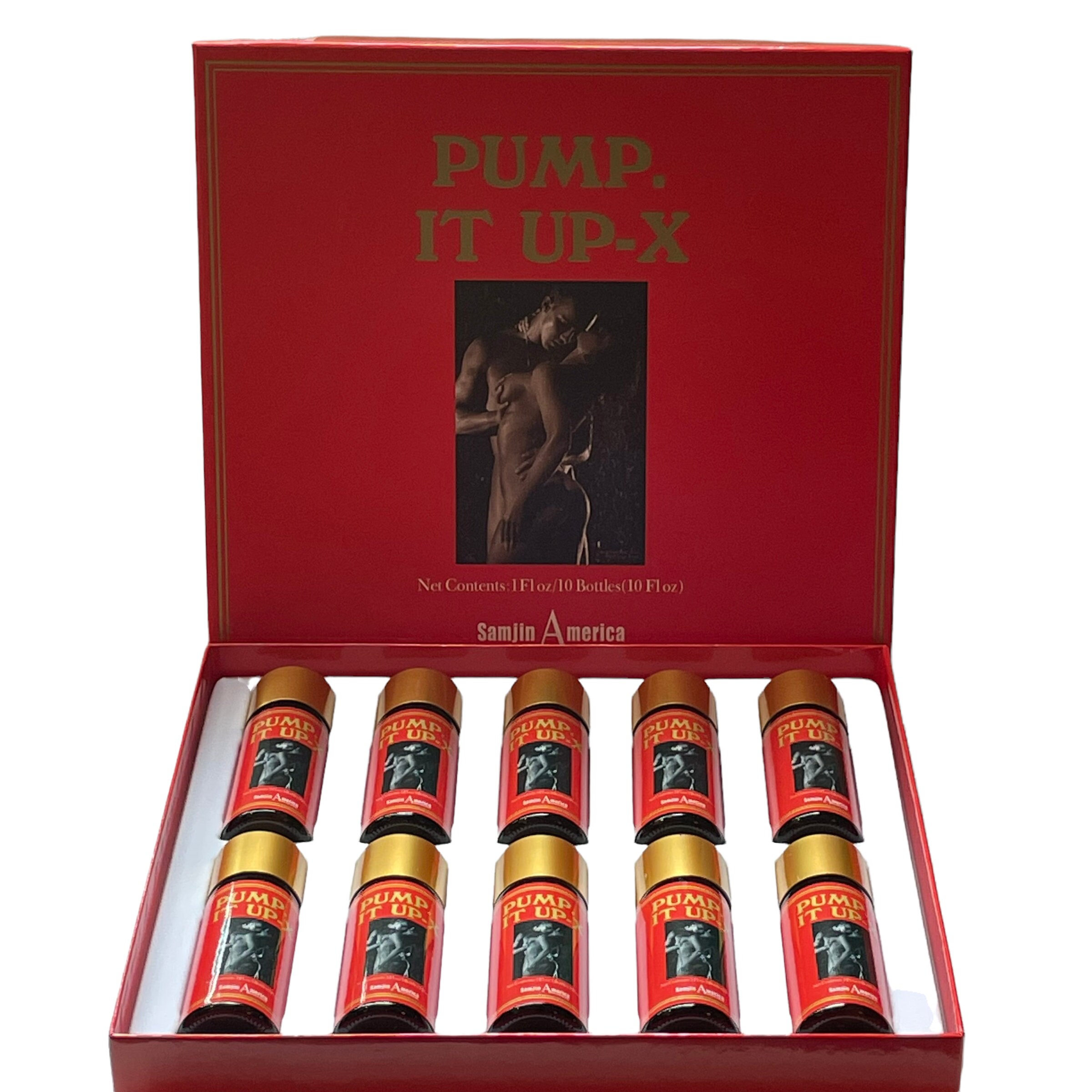 Pump It up X Panax Ginseng Drink Energy Natural Herbs 1 Oz X 10 Bottles ...