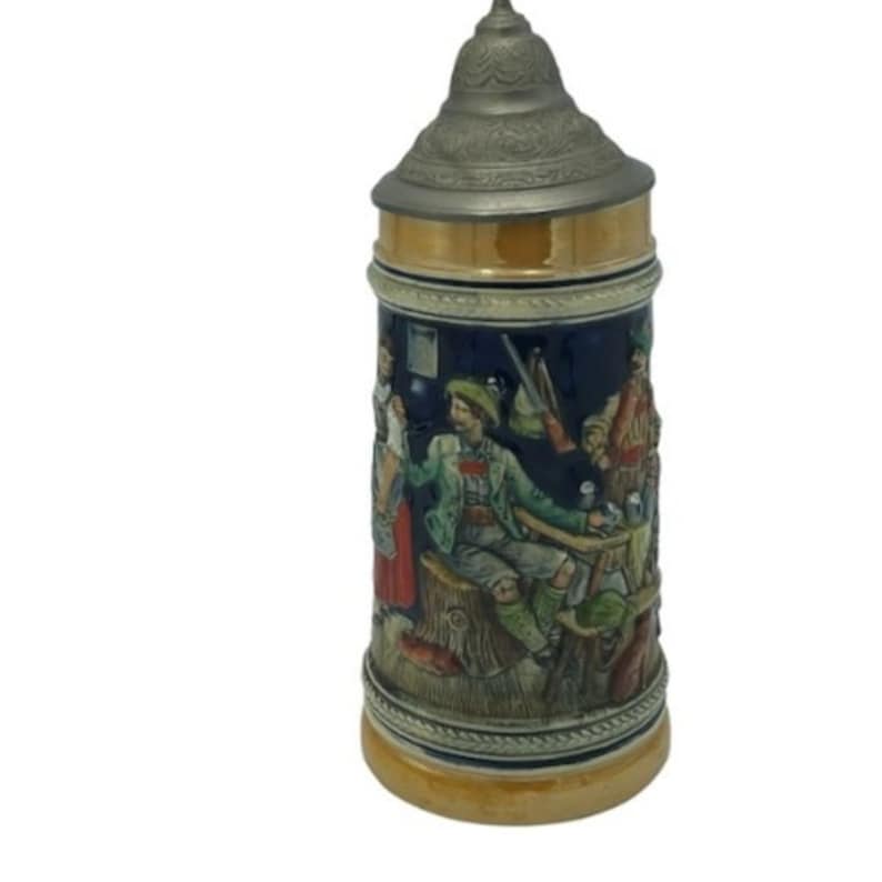 Vintage German Beer Stein Mug Original Gerz Hand Painted Home - Etsy