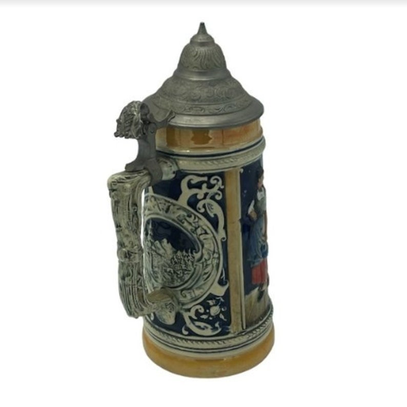 Vintage German Beer Stein Mug Original Gerz Hand Painted Home - Etsy