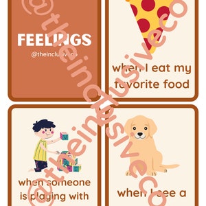 Feelings Printable Cards - 8 Emotion Cards + 19 Different Scenarios - Etsy