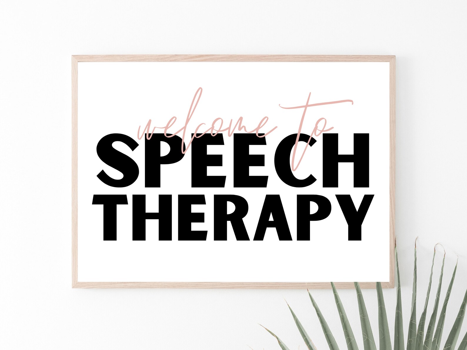 Welcome to Speech Therapy Print (PINK) - Perfect for Any SLP! - Etsy