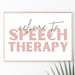 Welcome to Speech Therapy Print PINK Perfect for Any SLP - Etsy