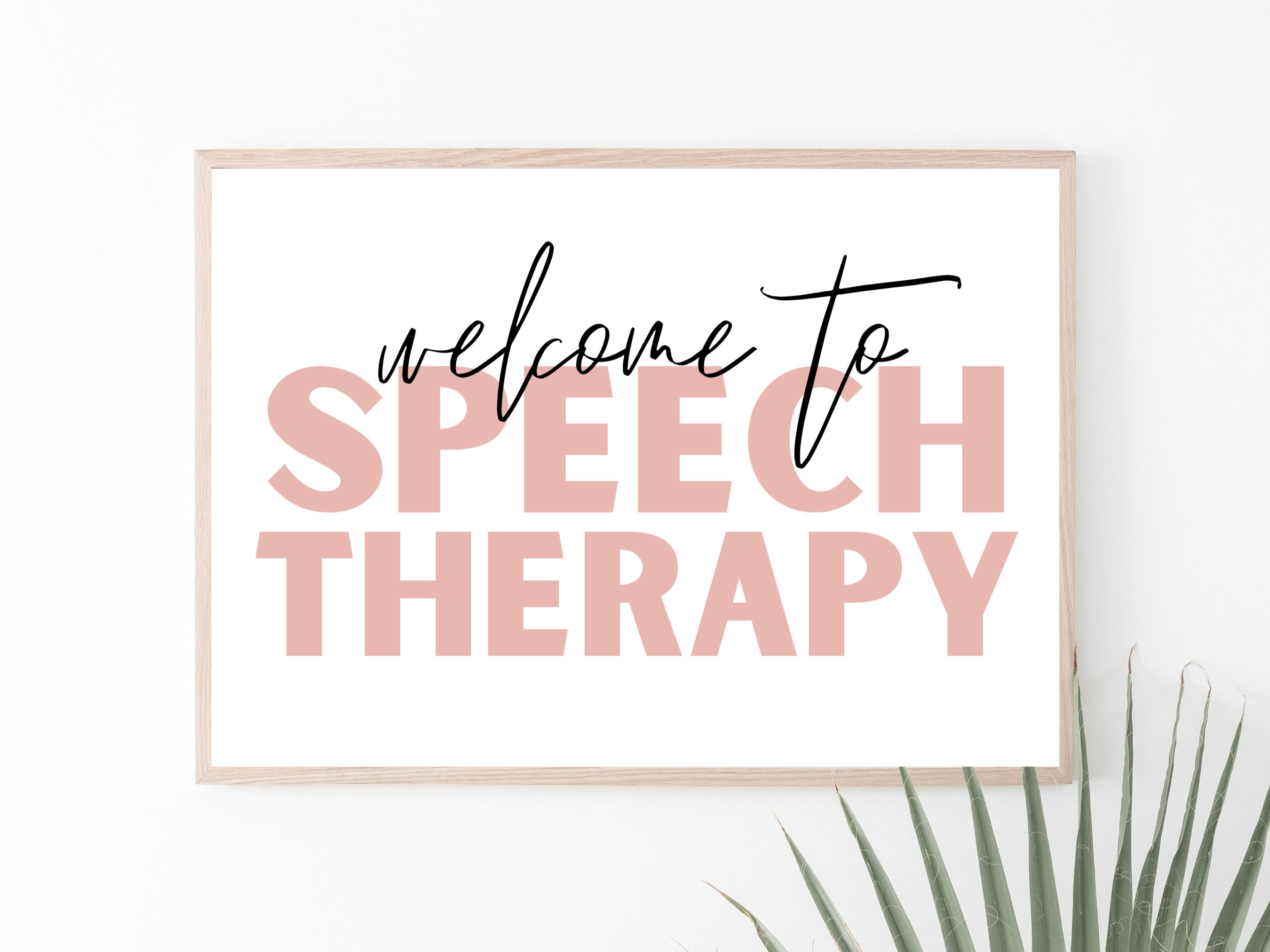 Welcome to Speech Therapy Print (PINK) - Perfect for Any SLP! - Etsy