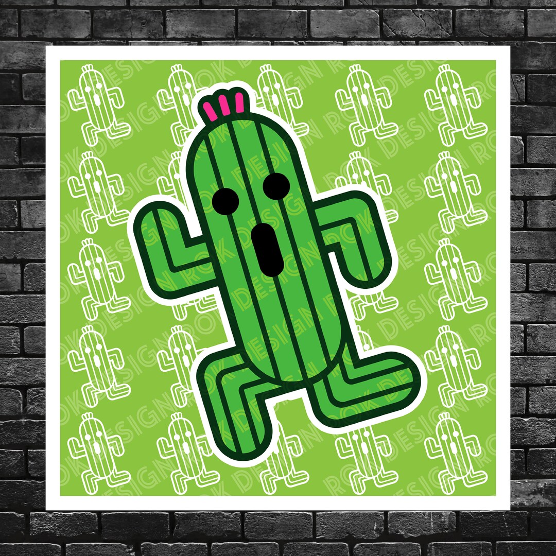 Cactuar - Layered - Full Vector - Eps, Svg, Pdf, Png, Jpg - Digital ...
