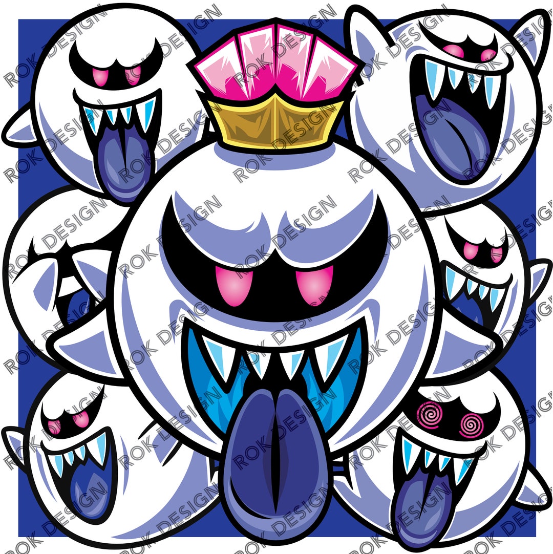 Super Mario King Boo Gang SVG PDF JPEG Png Digital Download - Etsy