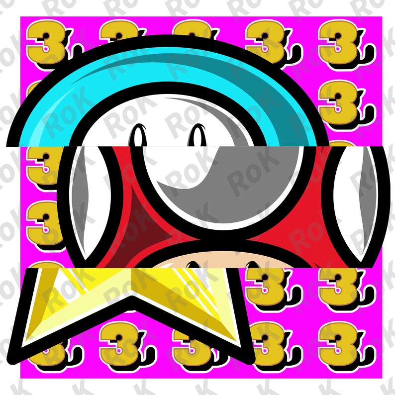 Digital Drawing & Illustration Super Mario 3 Items Signed Prints etna ...