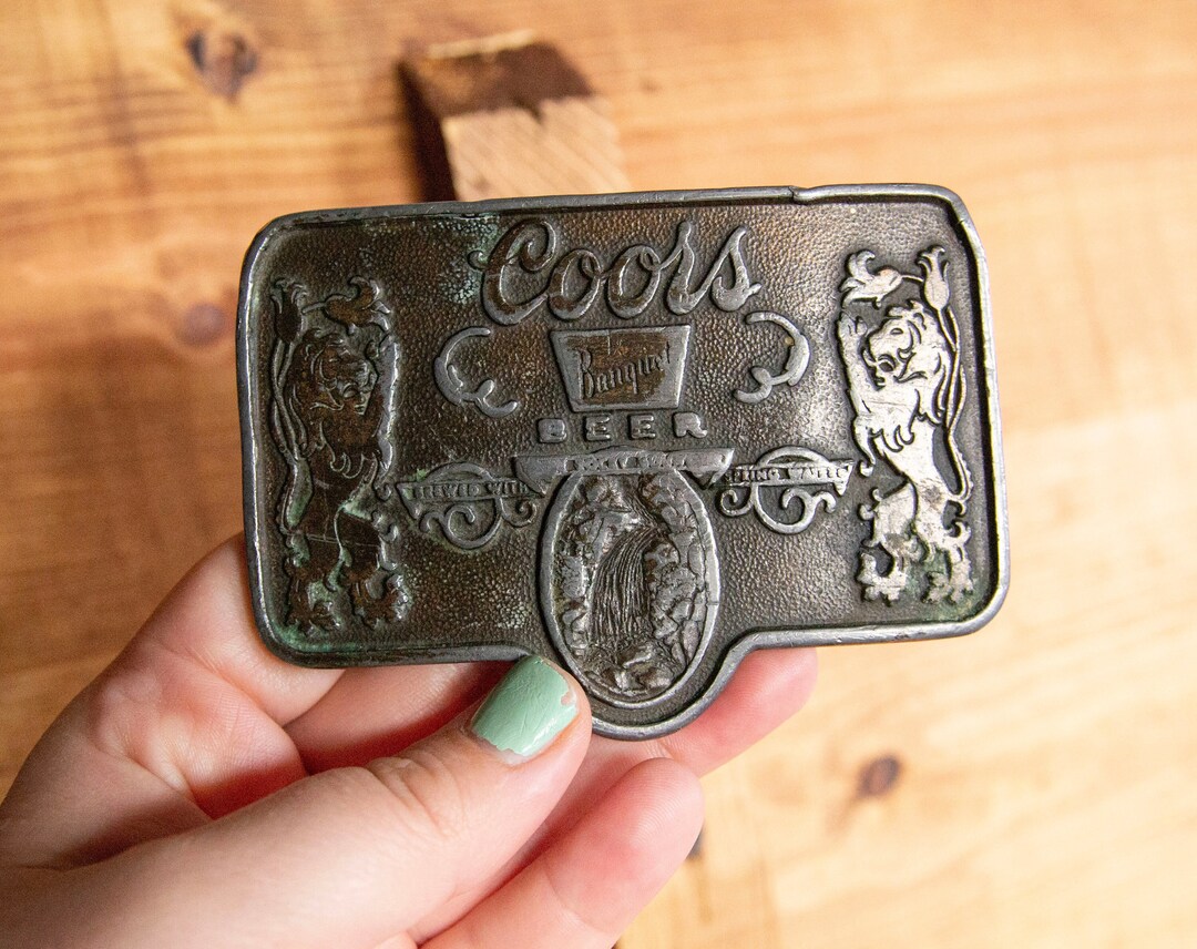 1970s Coors Banquet Beer Belt Buckle | Vintage Belt Buckle - Etsy
