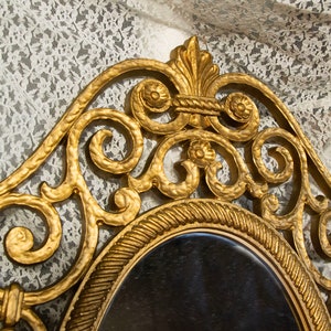 Large Vintage Ornate Gold Syroco Mirror Hollywood Regency Style Mid ...
