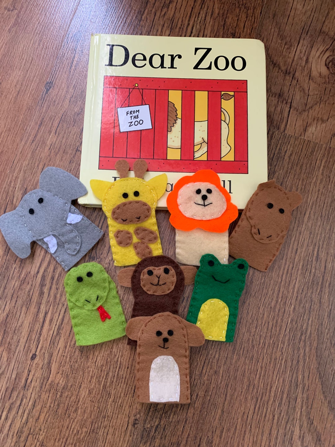 Dear Zoo Inspired Finger Puppets, Felt Finger Puppets, Story Telling ...