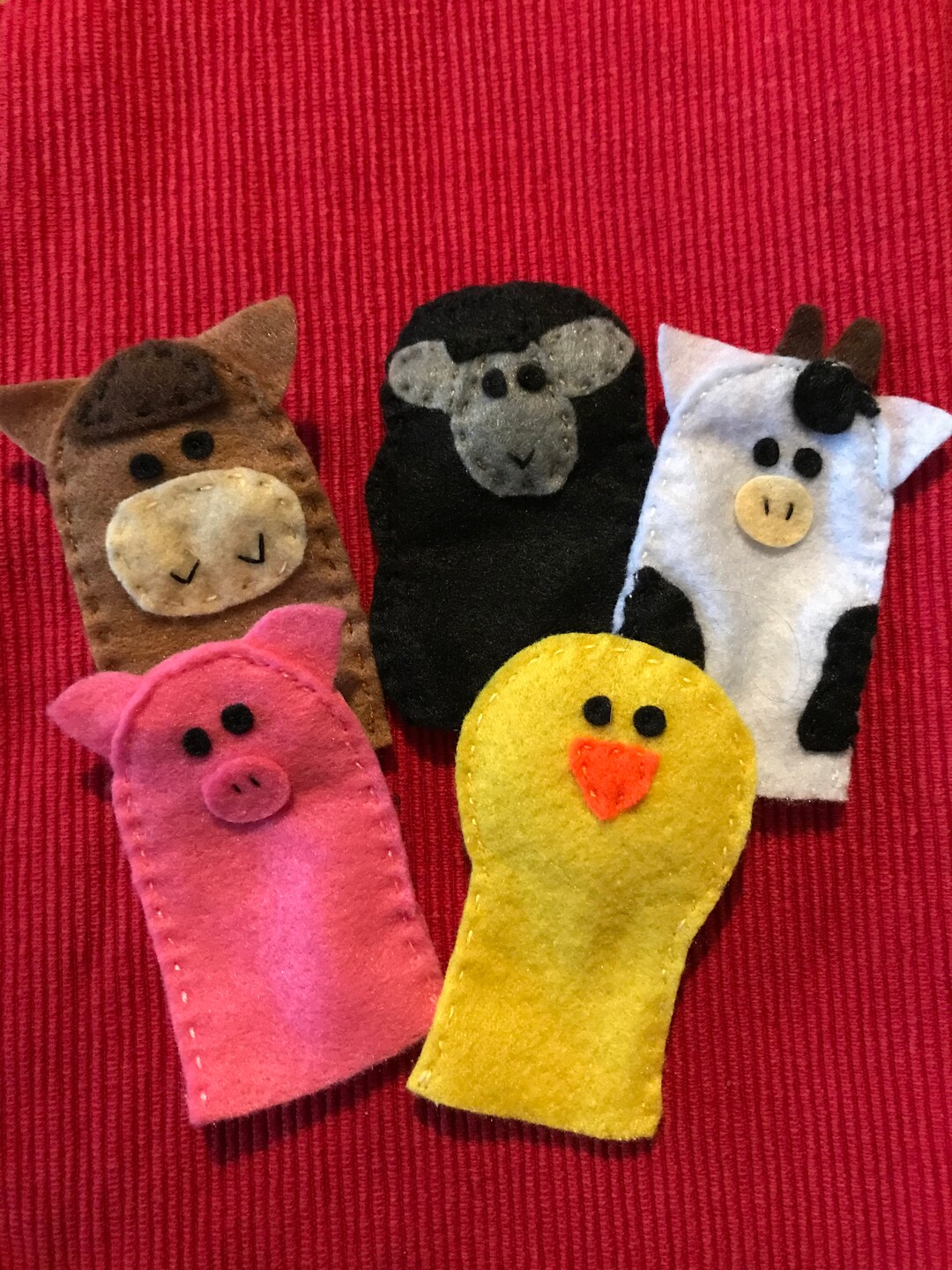 Farm Finger Puppets, Felt Finger Puppets, Teaching Resource - Etsy UK