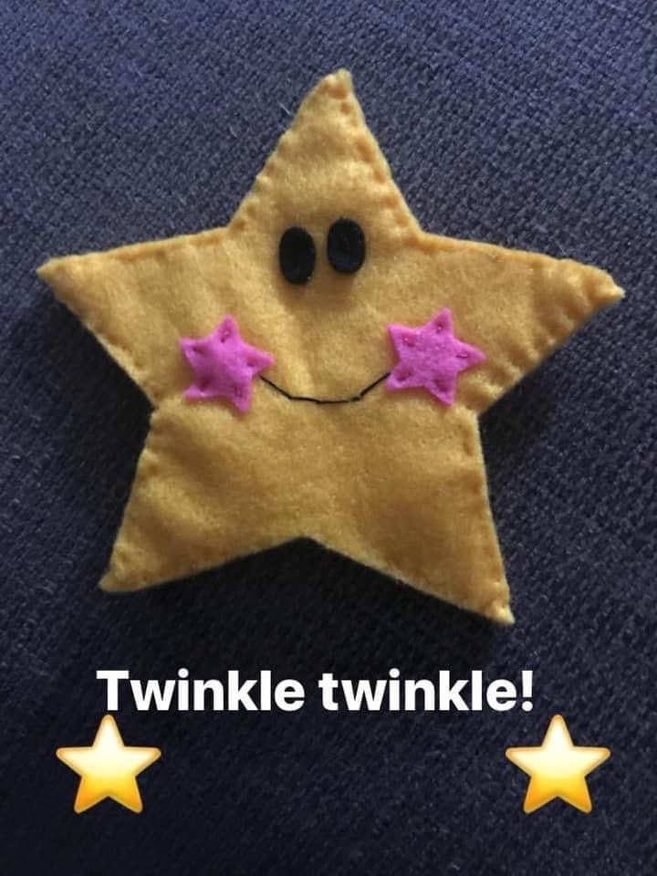Twinkle Twinkle Little Star Finger Puppet, Nursery Rhymes, Teaching ...