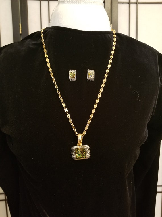 Early 90s Unique Two Toned gold and silver chain neck… - Gem