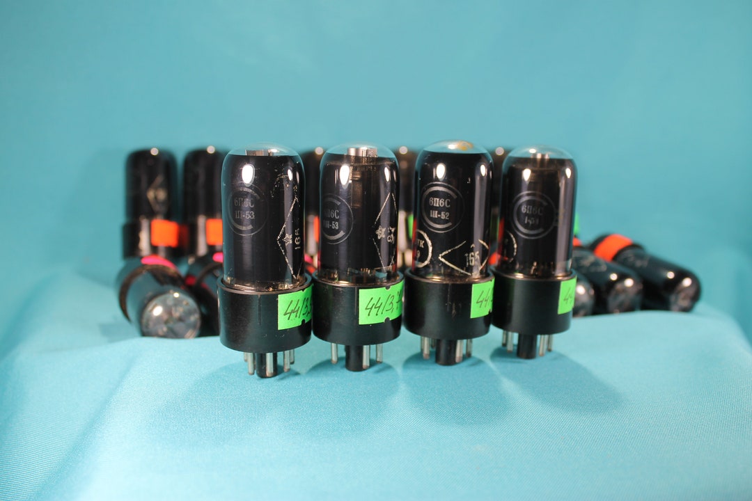 Rare Matched Quad (4 Pcs) 6P6S / 6V6 / 6V6GT / 6ay5.vacuum Beam Tetrode ...