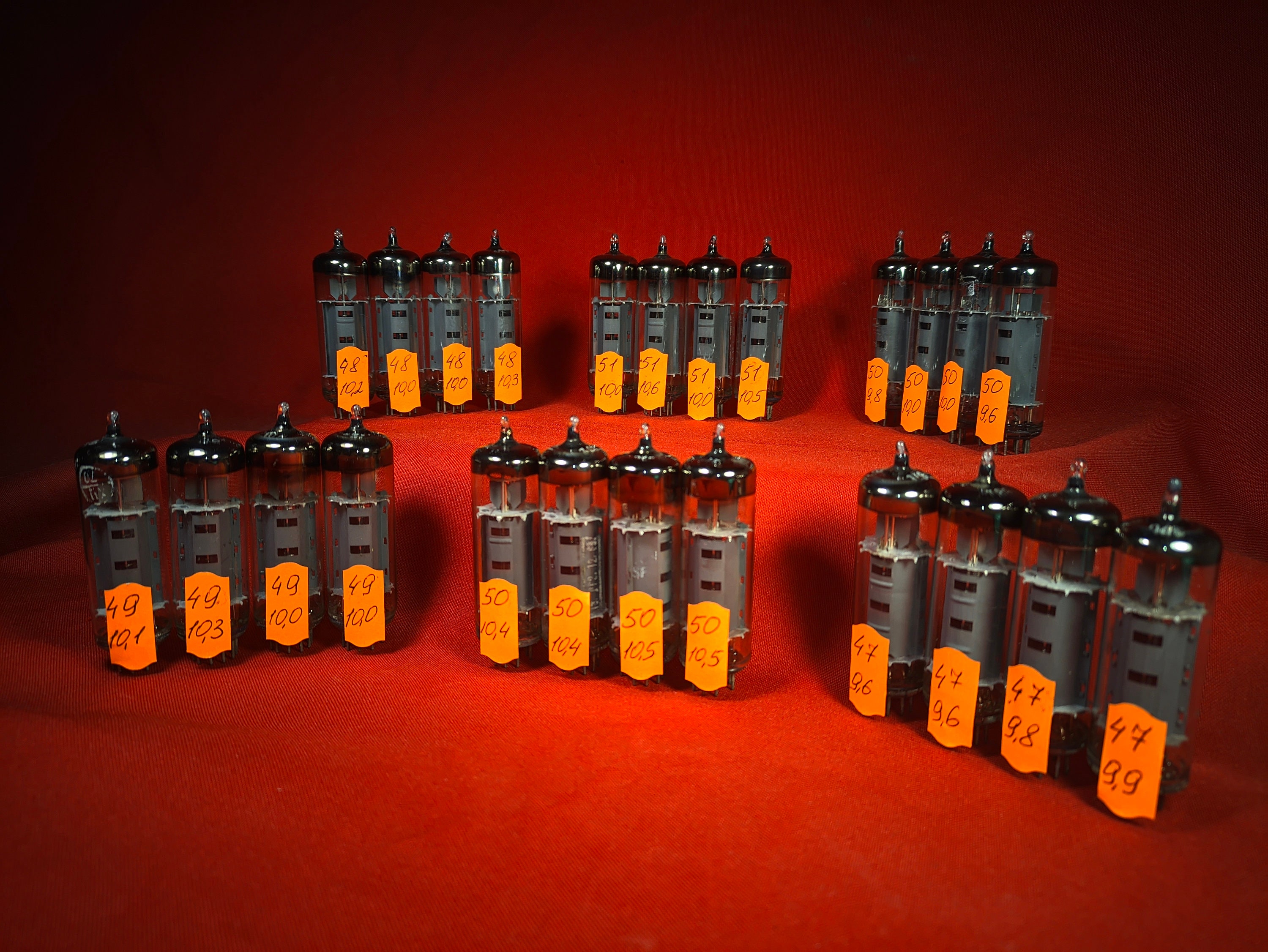 Matched Quad. 4 Pcs EL84/6BQ5/7189/6P14P Vacuum Pentode Tubes.telam ...