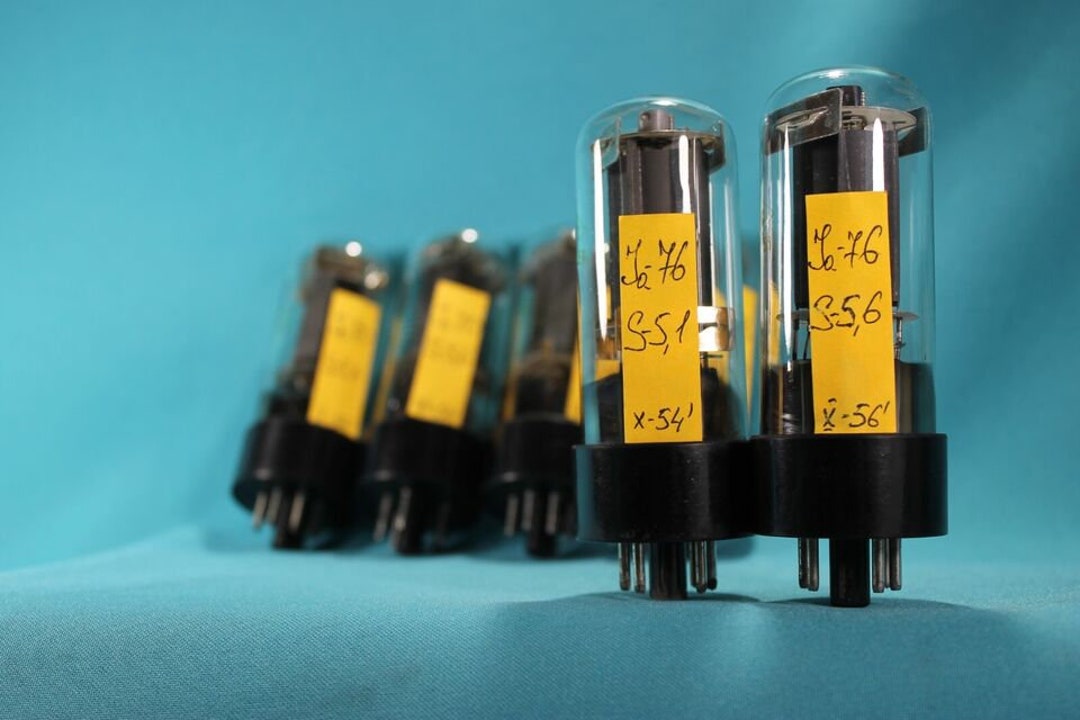 Rare 2 PCS 6P3S / 6L6 / 6L6GT. Foton.1950'.plate Getter. Welded Anodes ...