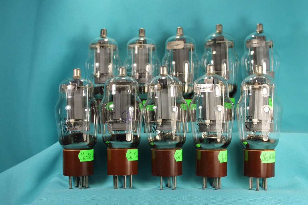 2 PCS G-807/6L6G/6BG6G/6P7S Beam Tetrode Tubes. Brown Base.tested.valve ...