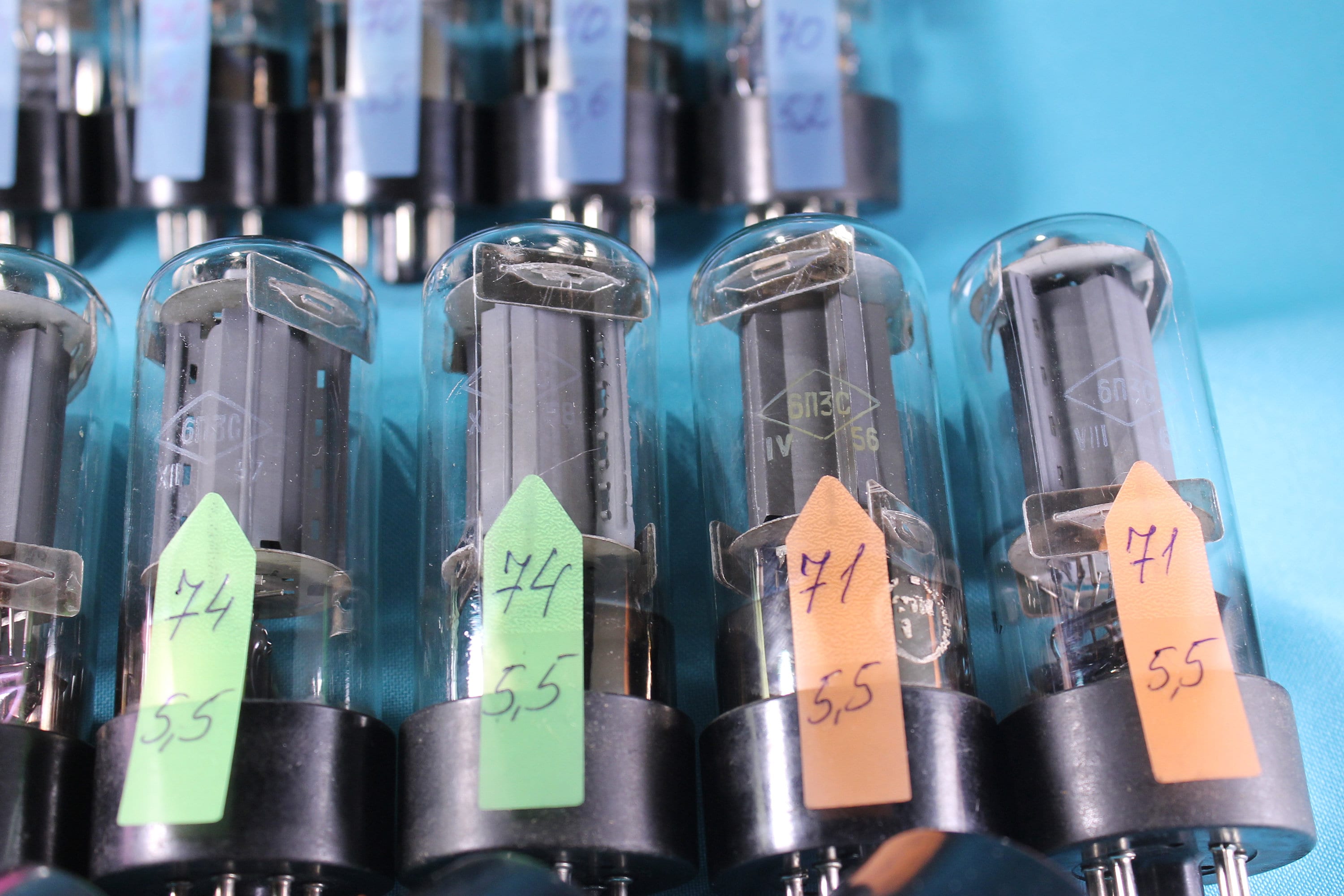 Rare 6P3S / 6L6 / 6L6GT. Matched Pair. 2 Pcs.foton.1950-1960'. Early ...