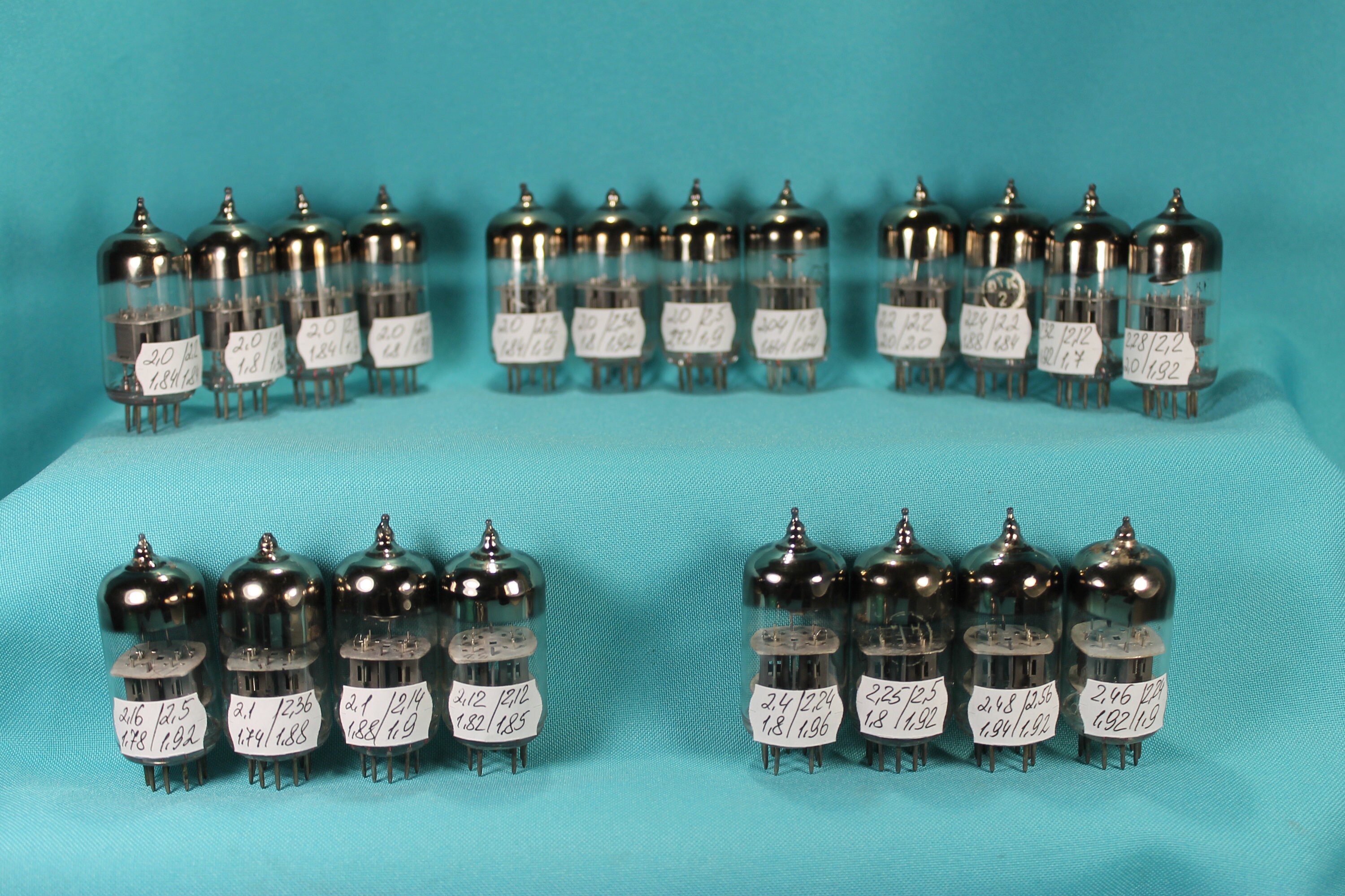 4 PCS 6N2P filament 6.3V/ 12AX7 /ECC83. Voskhod. Graphite Ribbed Anode ...