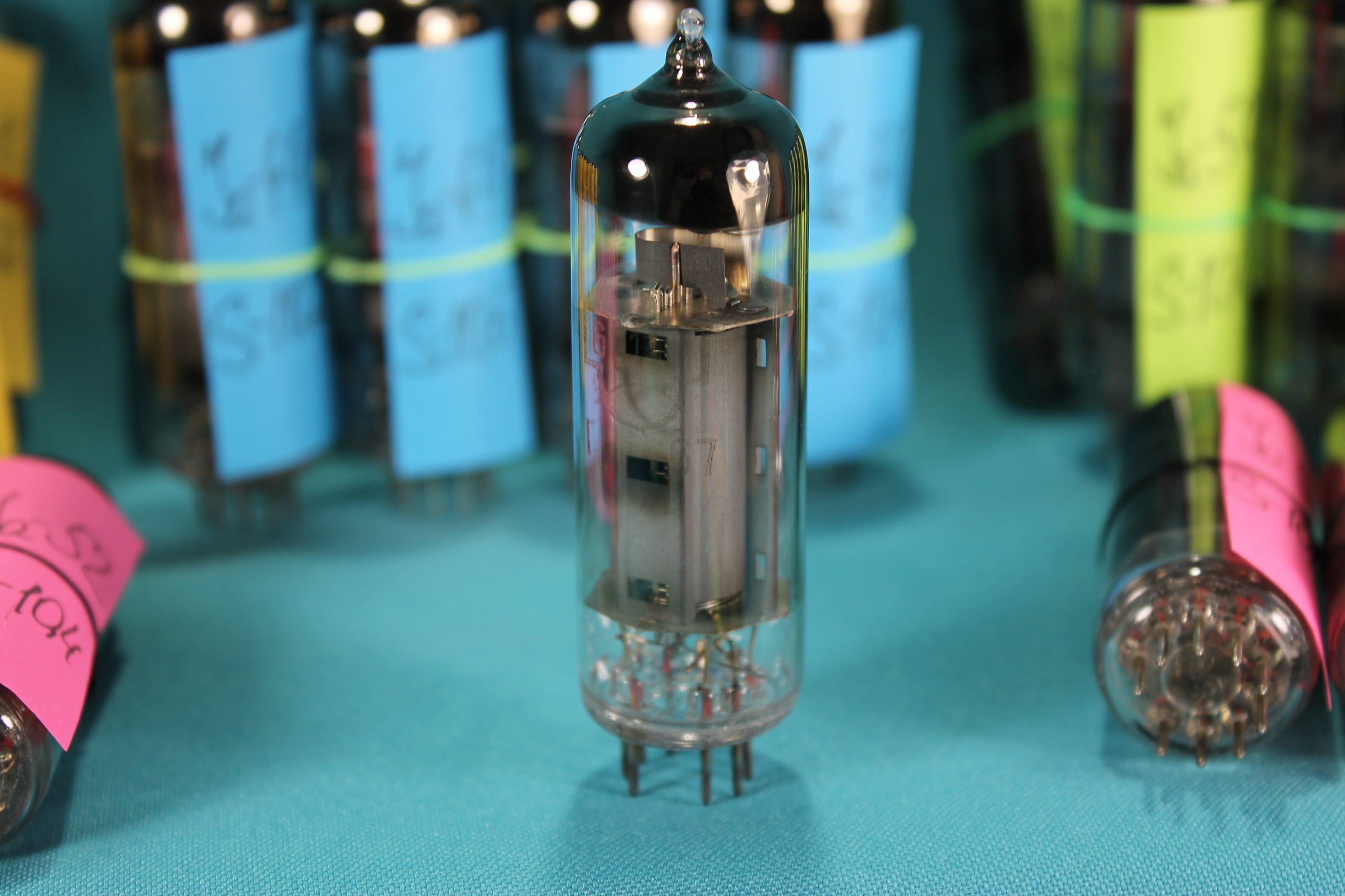 Rare Matched Quad 4 X 6P14P / EL84 / 6BQ5 Vacuum Pentode Tubes.early ...