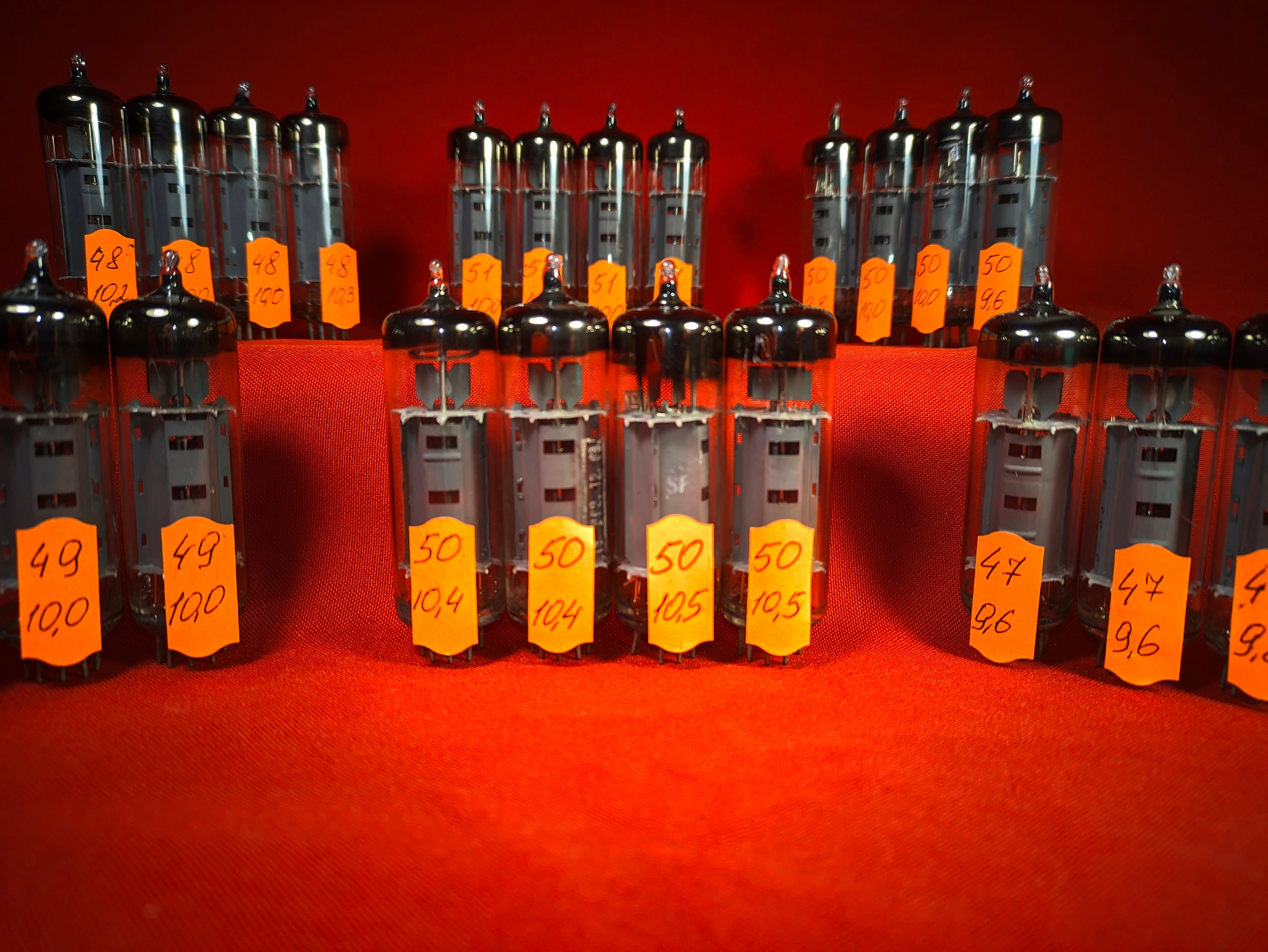 Matched Quad. 4 Pcs EL84/6BQ5/7189/6P14P Vacuum Pentode Tubes.telam ...