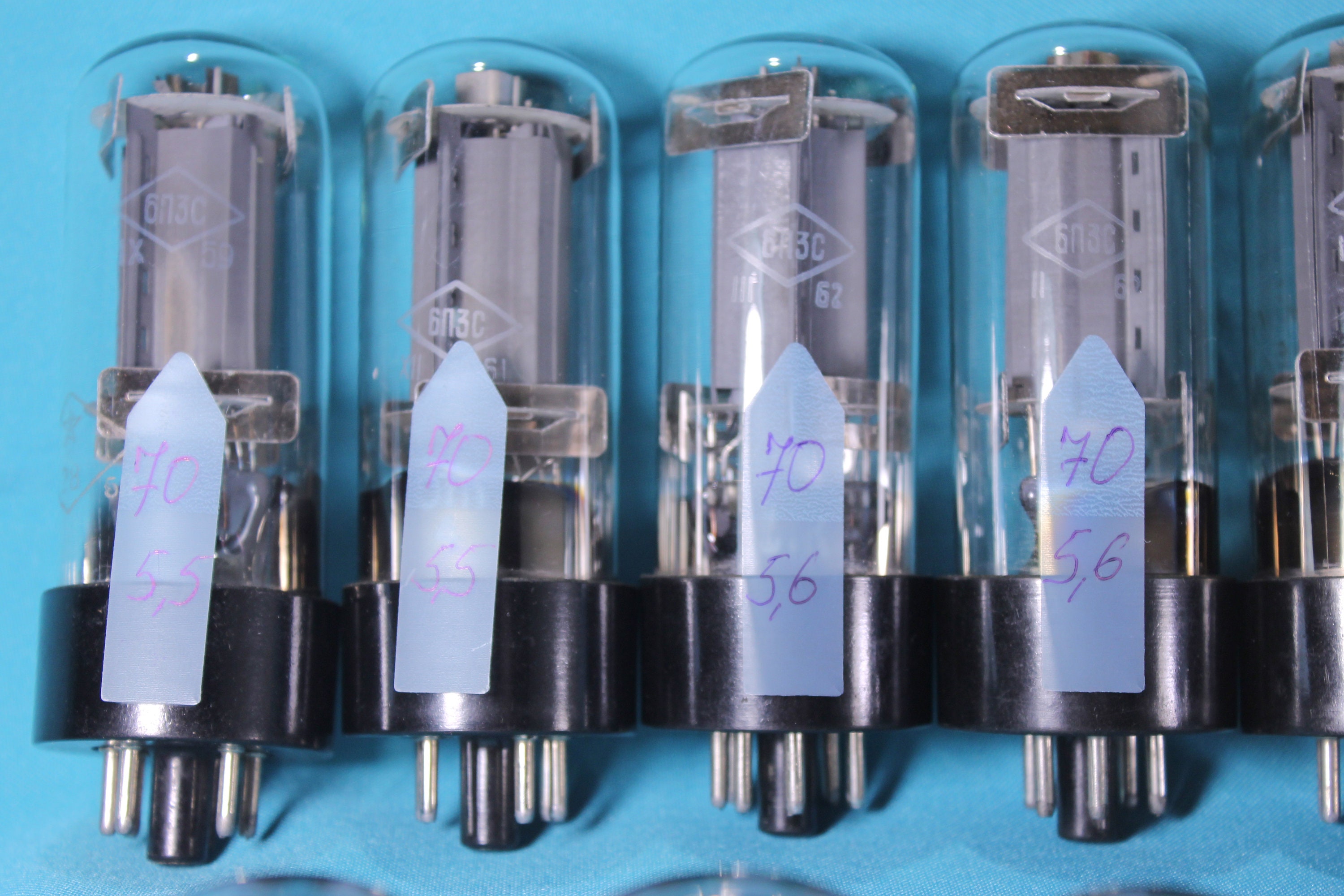 Rare 6P3S / 6L6 / 6L6GT. Matched Pair. 2 Pcs.foton.1950-1960'. Early ...
