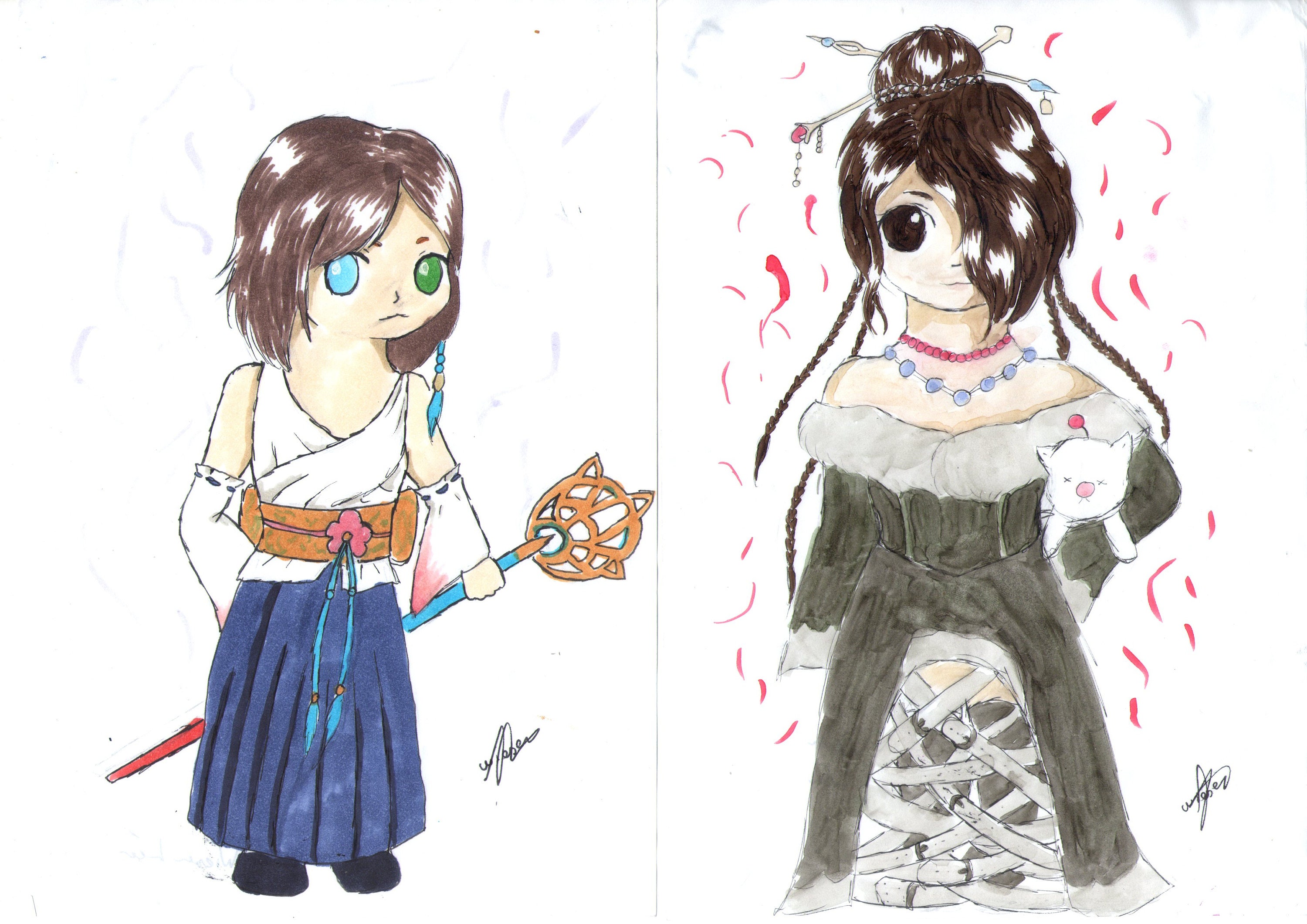 Fan Art Final Fantasy Chibi Characters - Etsy