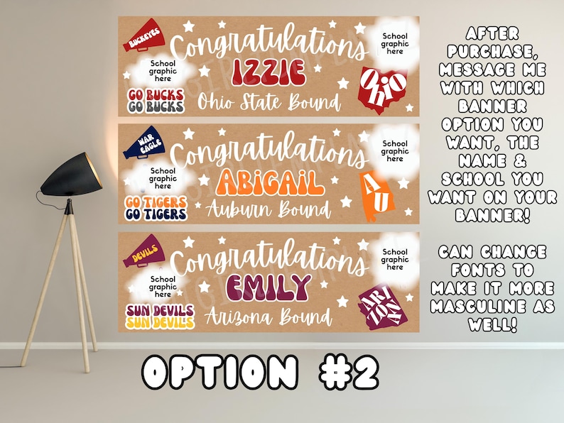 College Bound Commitment Graduation Custom Banner - Instant Download ...