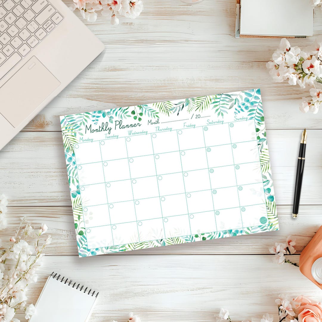 Monthly Planner Pad | 25 Tear Away Pages | Organiser | to Do List ...