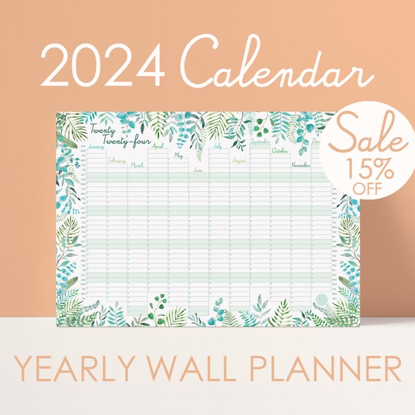 Botanical Planner - Etsy