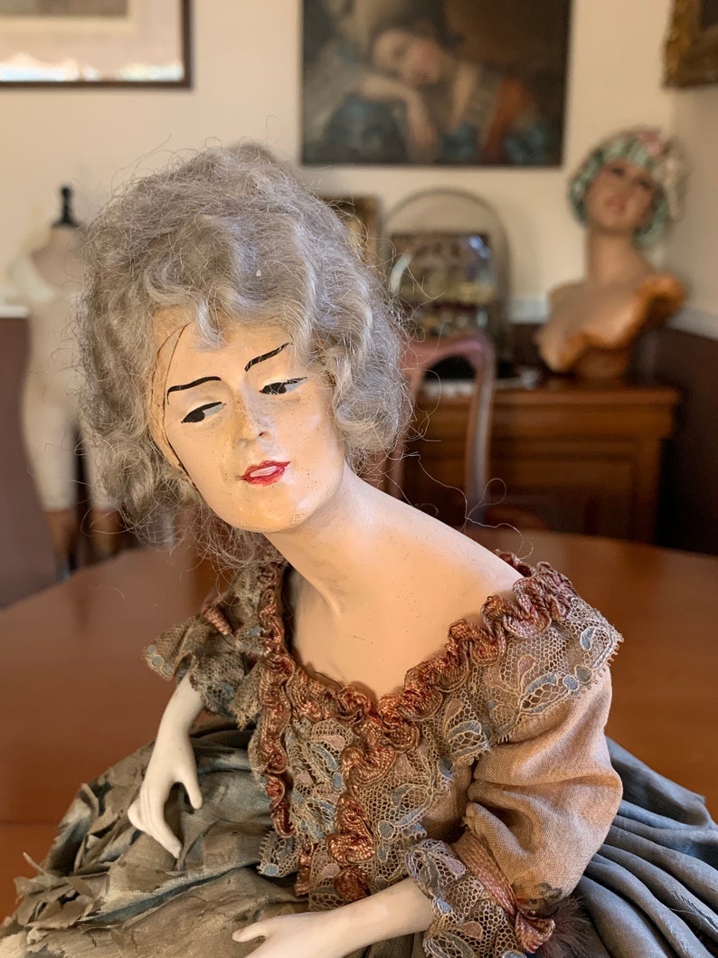 Rare Antique Half Boudoir Doll - Etsy
