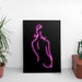 Neon Pink PRINTABLE Female Figure Neon Sign Wall Art Neon - Etsy