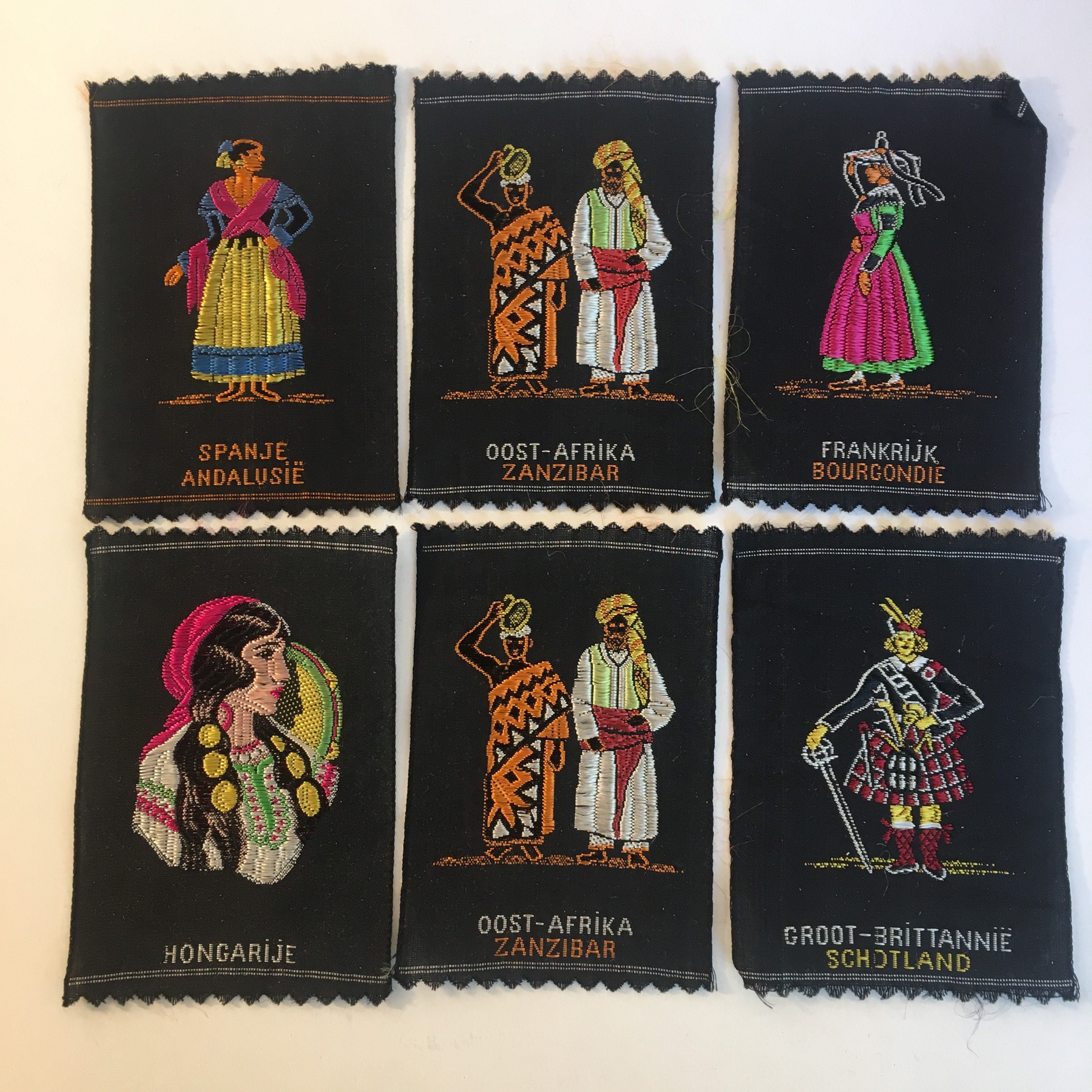 Dutch Turmac woven silk tobacco patch: kilt, Scotland, Great Brittain