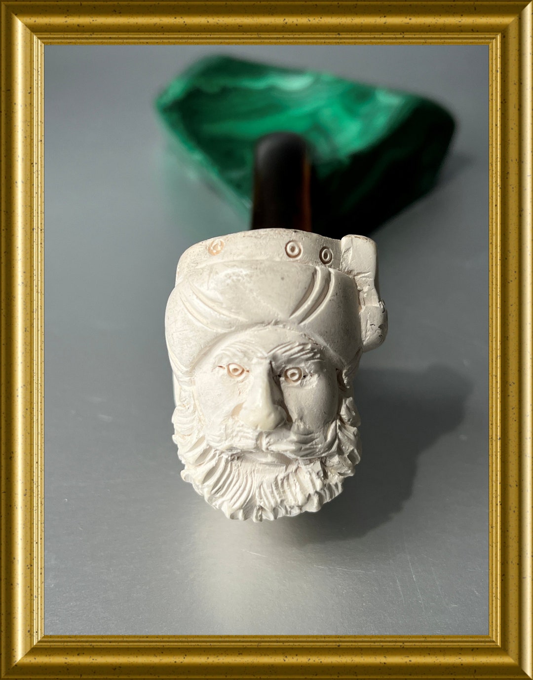 Vintage Meerschaum Smoking Pipe: Face, Bearded Man - Etsy