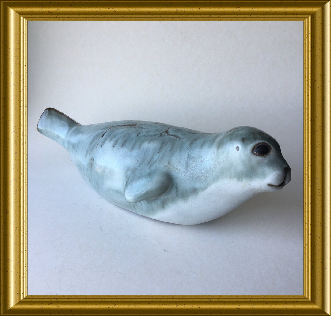 Vintage Large Ceramic Figurine: Andersen Design Studio Mother Seal - Etsy