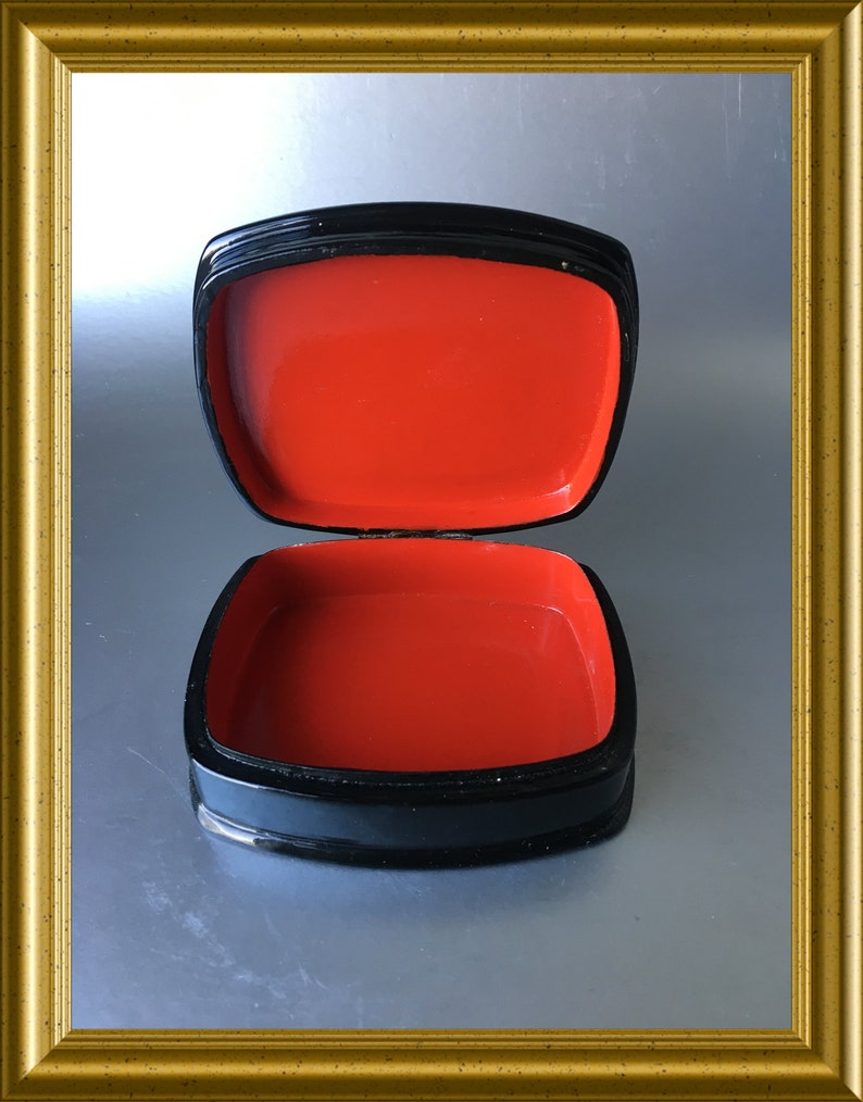 Vintage Hand Painted Lacquer Box: Mucha - Etsy