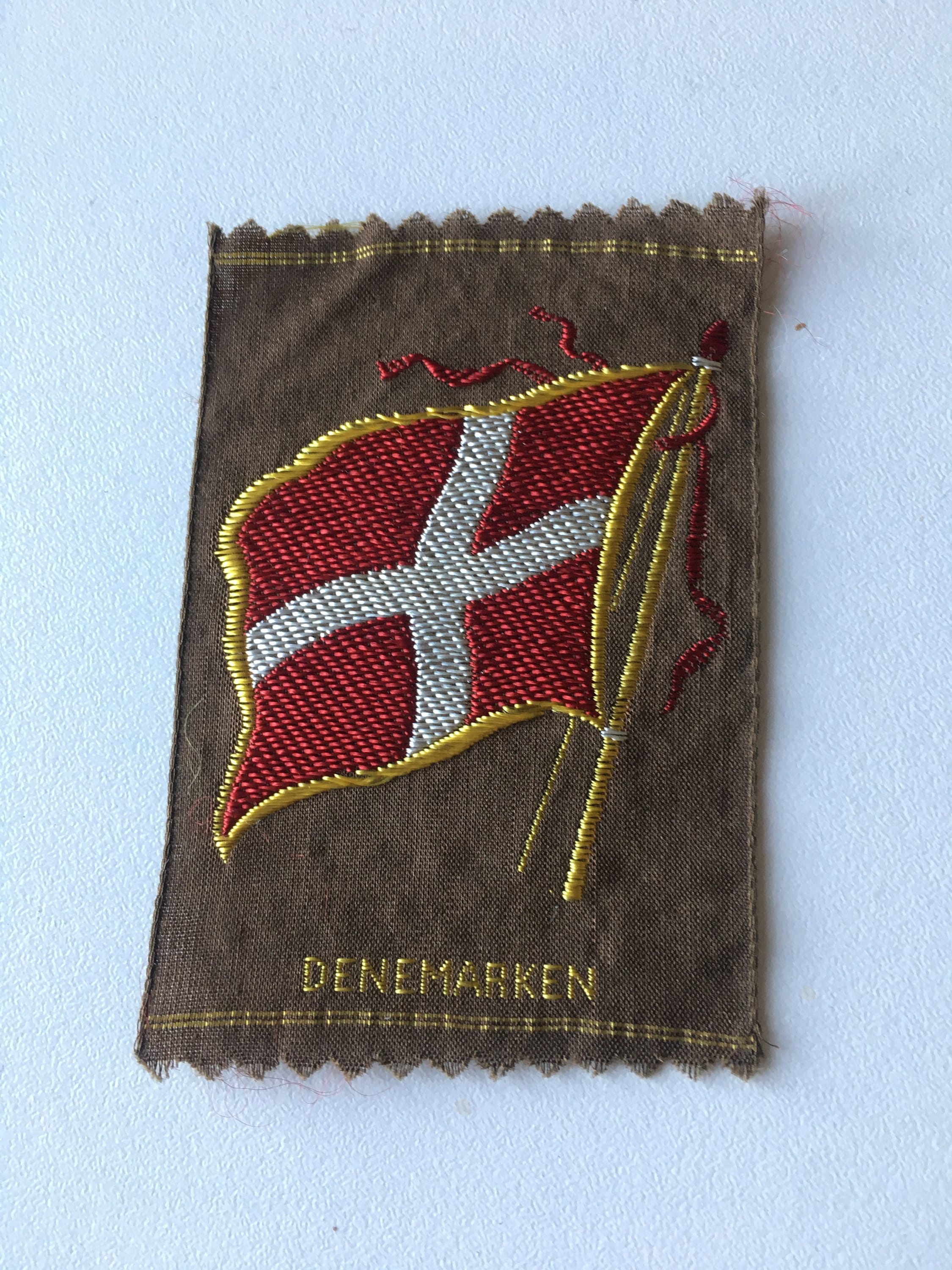 Vintage Dutch Turmac silk: Flag Denmark