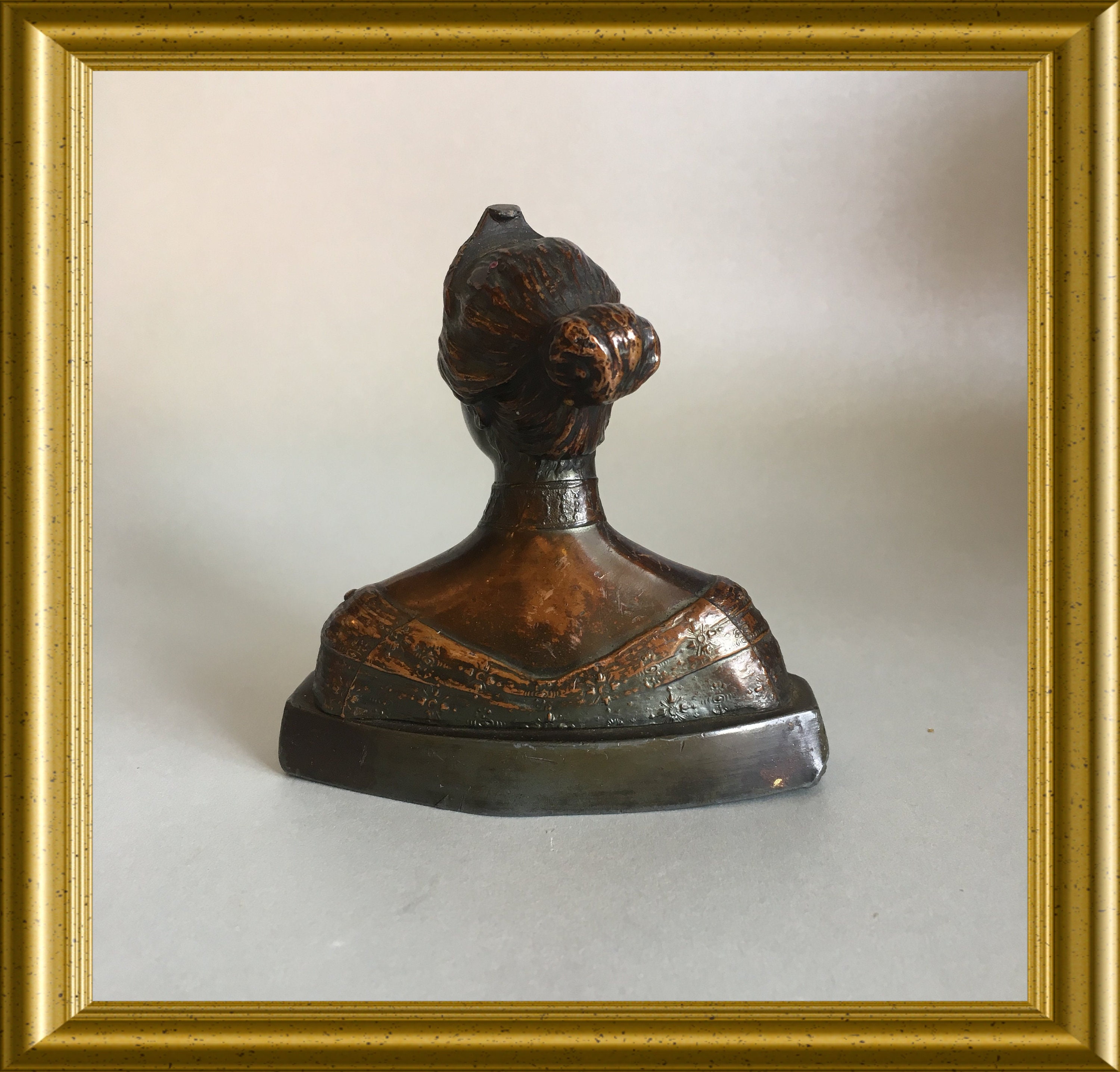 Small art nouveau miniature bust: Violetta