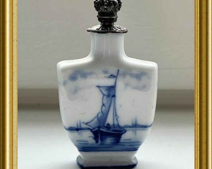 Antique Dutch Ceramic Perfume Bottle: Boldoot, Sailing Boat - Etsy