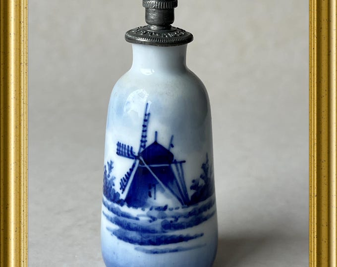 Antique Dutch Ceramic Perfume Bottle: Boldoot, Windmill - Etsy