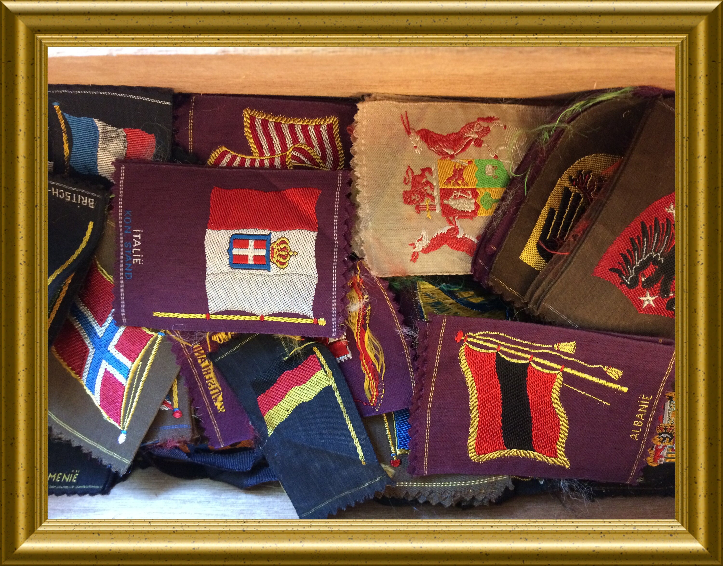 Vintage Turmac woven silk : dragonfly