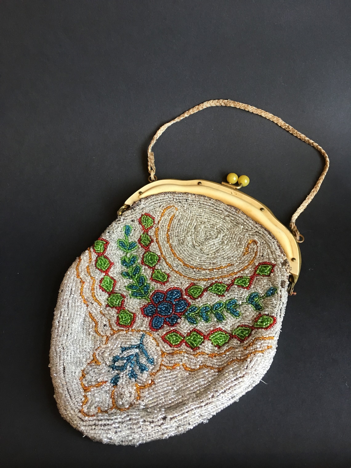 Antique Beaded Purse / Handbag / Evening Bag - Etsy